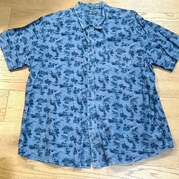 Eddie Bauer | Shirts | Mens 3xlt Classic Fit Fishing Graphic Eddie ...
